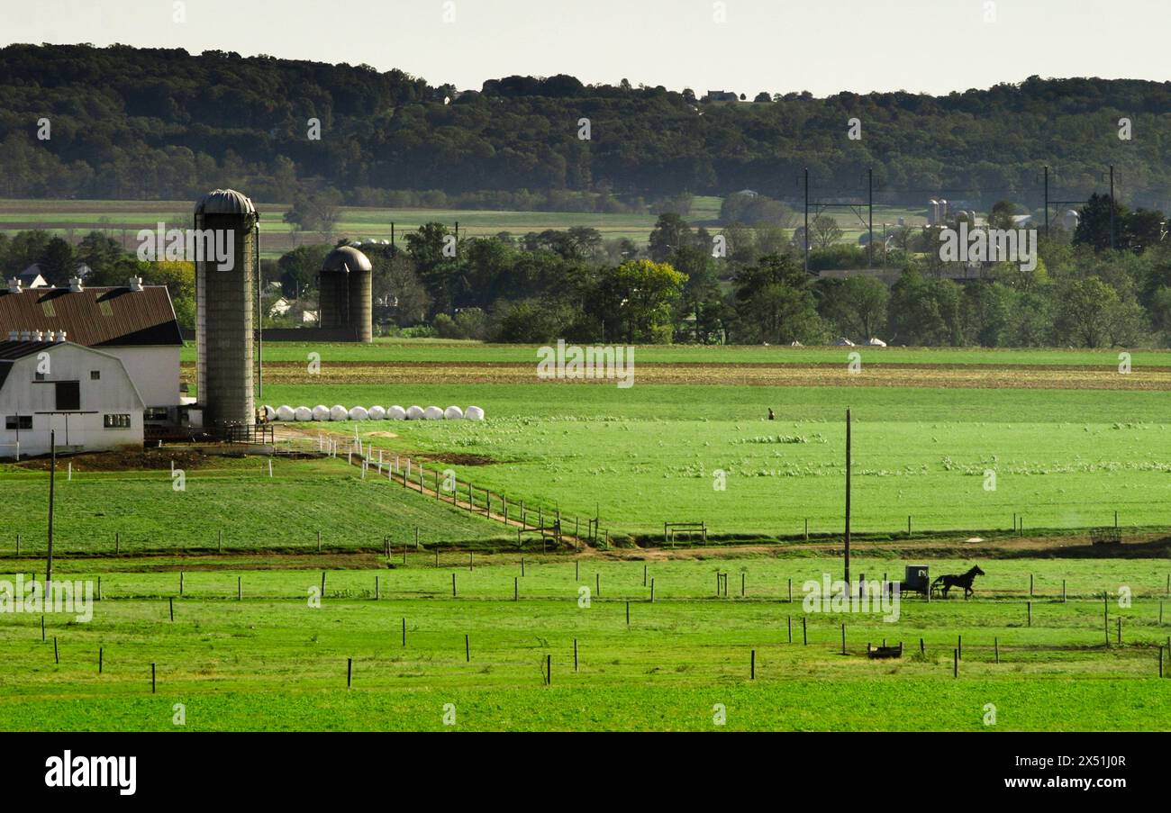 Landscape scene of Lancaster County, Pa Stock Photo - Alamy