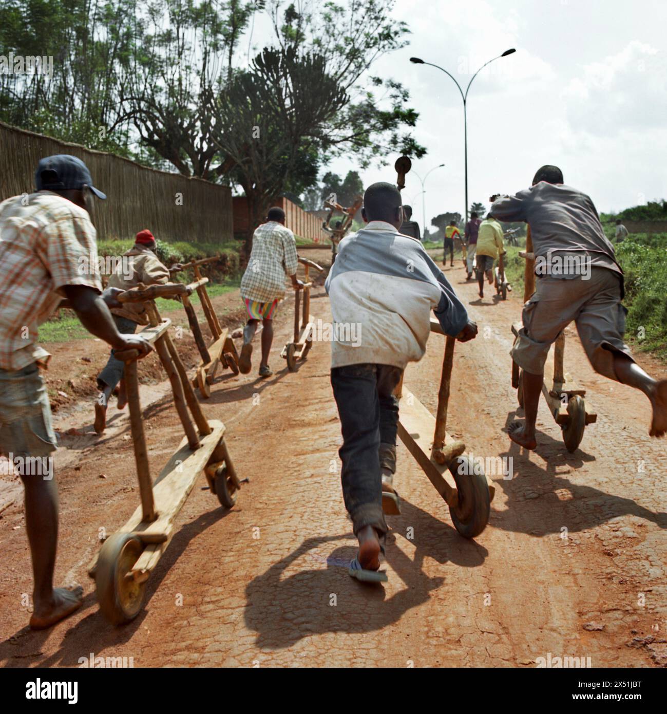 Project Rwanda Wooden Bike Race Stock Photo - Alamy