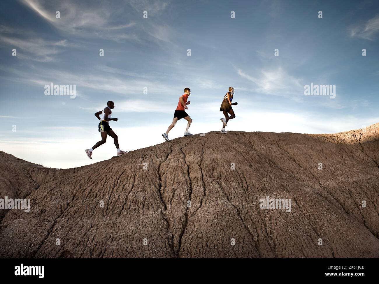 Three men running in marathon hi-res stock photography and images - Alamy