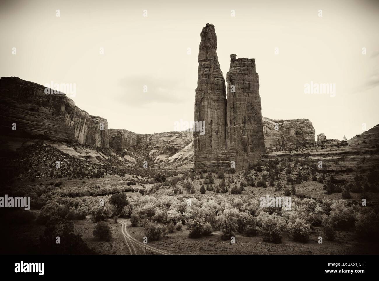 Spider Rock in Canyon de Chelly, AZ Stock Photo - Alamy