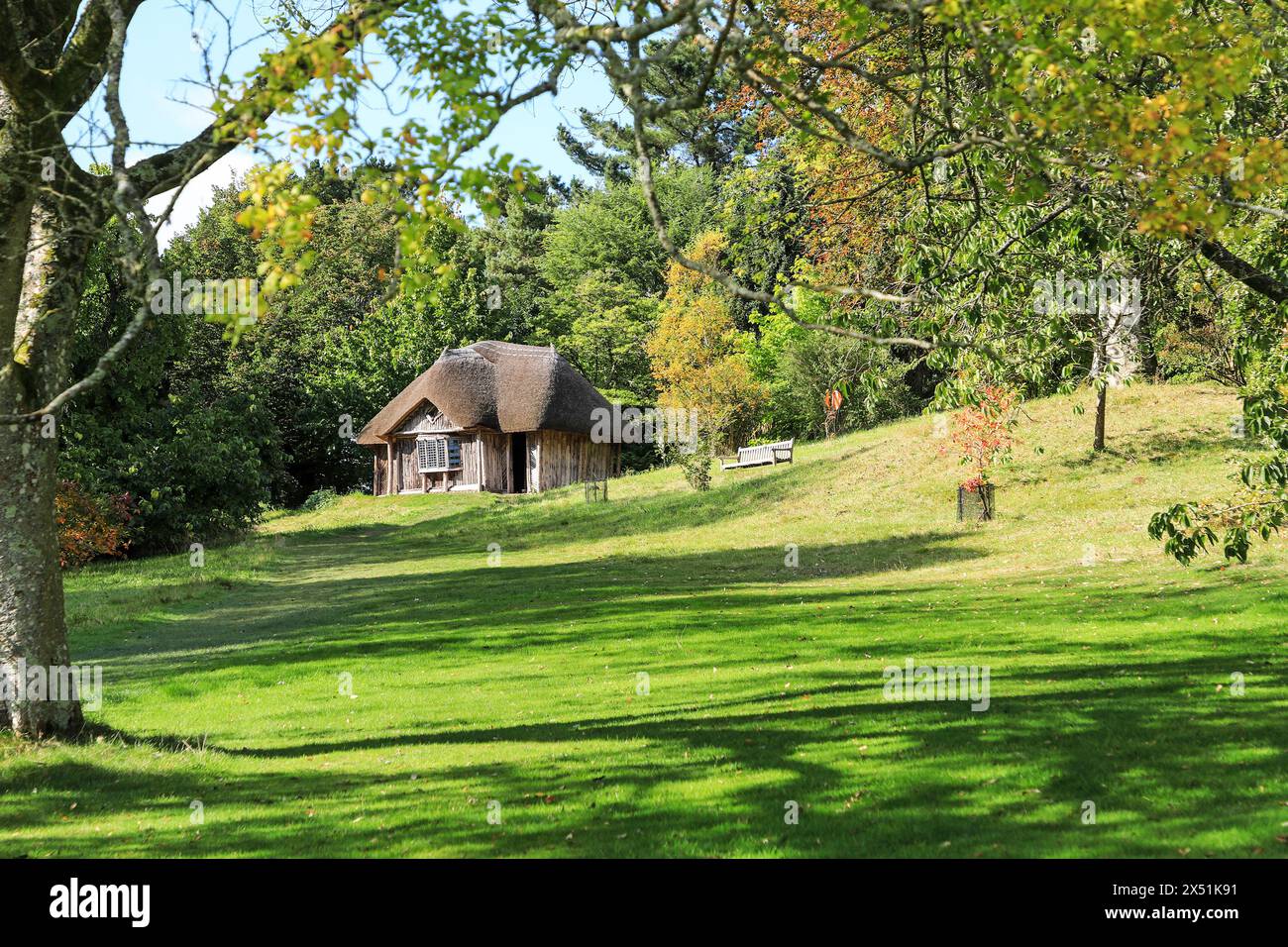 The Bear’s hut at Killerton House, an 18th-century house in Broadclyst ...