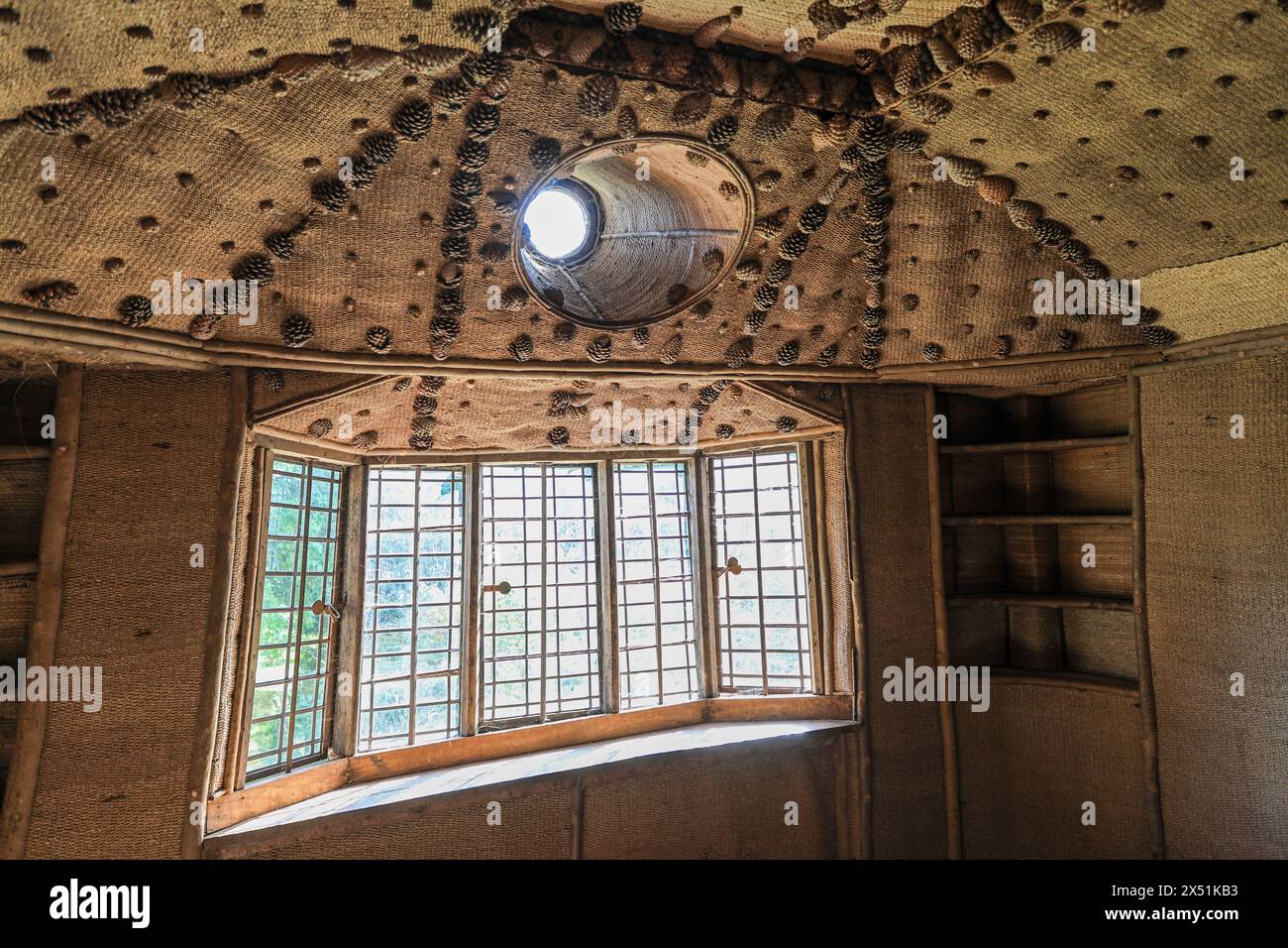 Inside The Bear’s hut, the ceilings are basketry, matting and deerskins ...