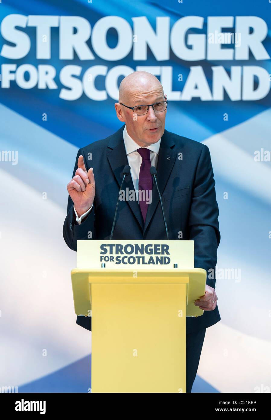 Newly elected leader of the Scottish National Party (SNP) John Swinney ...