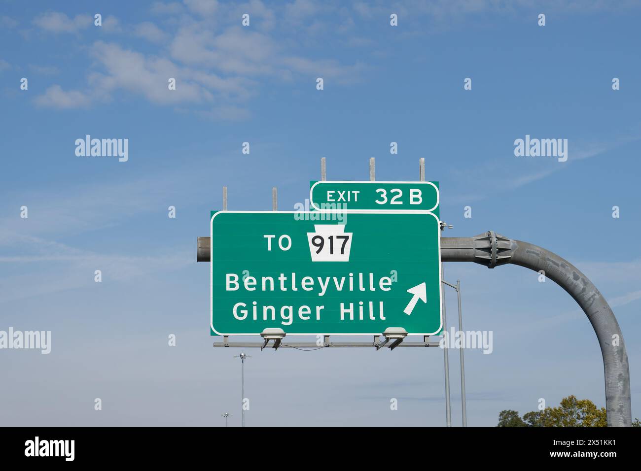 exit 32B off of I-70 for PA-917 toward Bentleyville and Ginger Hill ...