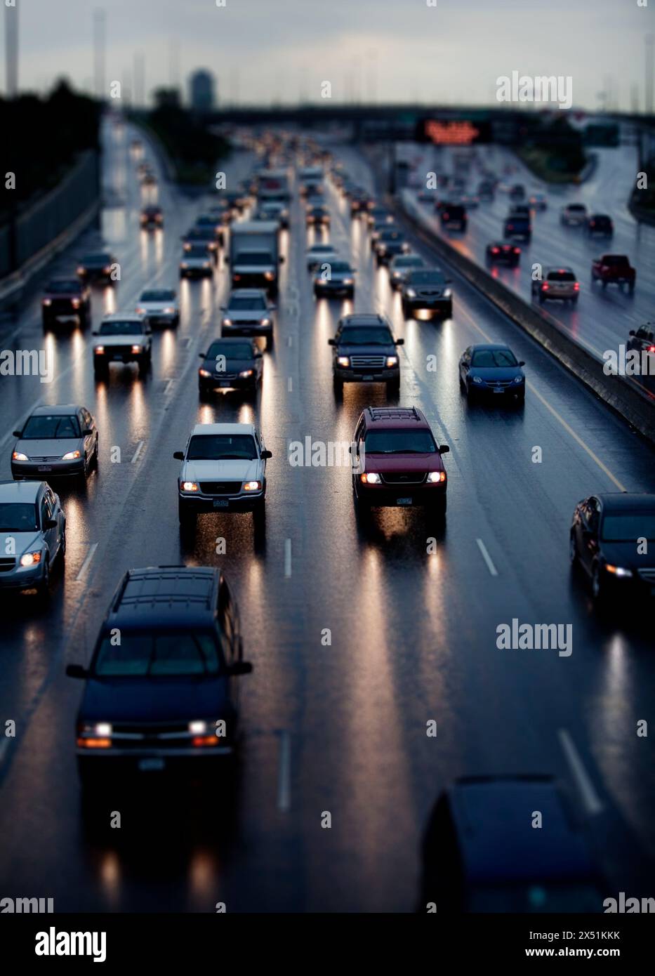 Rush hour traffic in downtown Denver, Colorado Stock Photo - Alamy