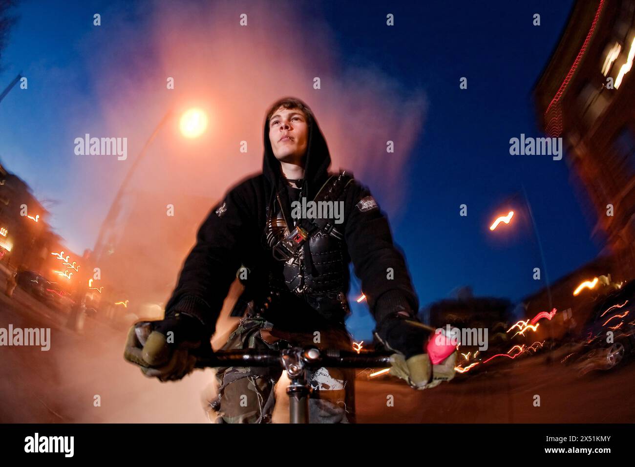 Hooded rider hi-res stock photography and images - Alamy