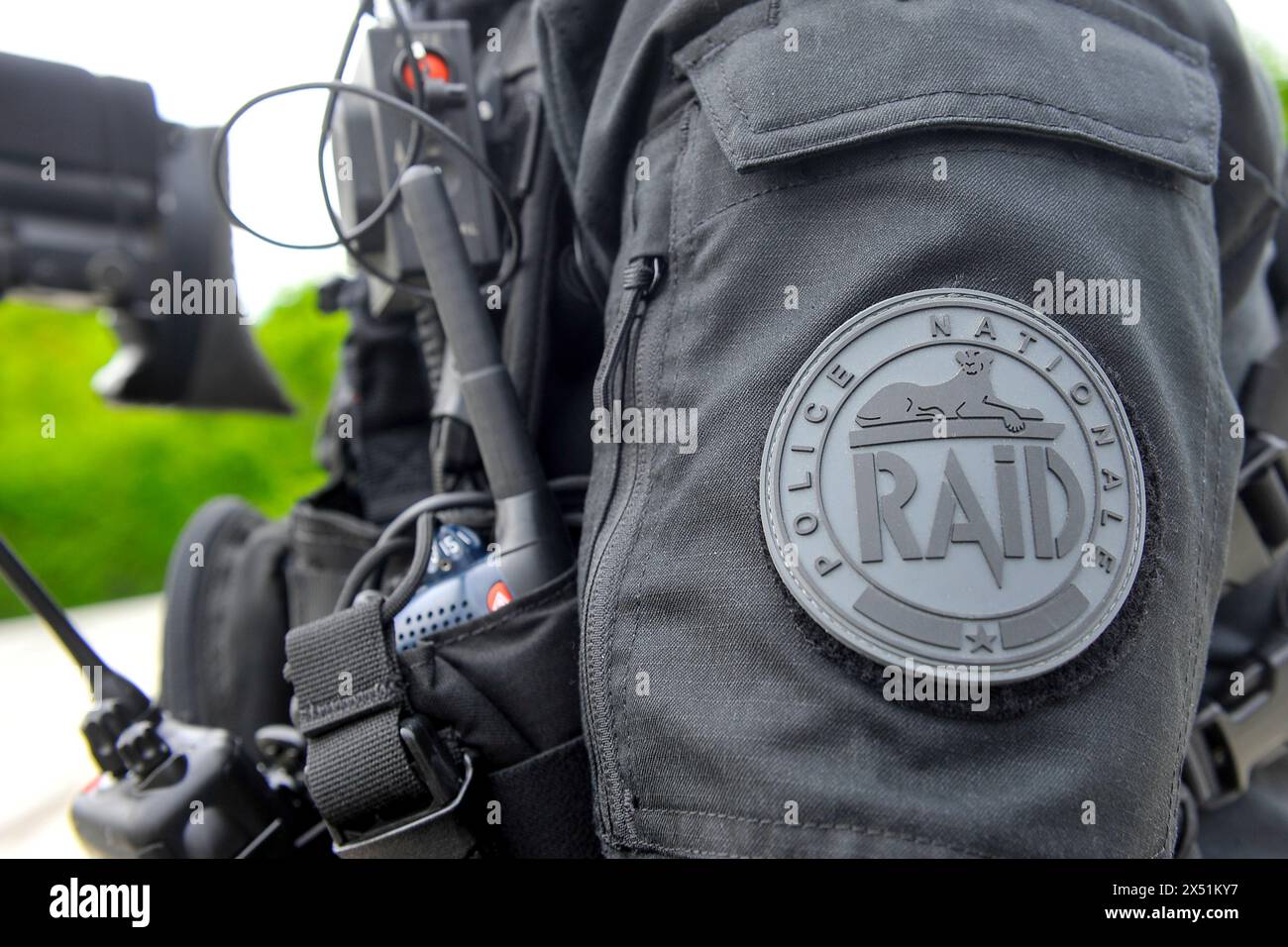 France - Le Mans, le mercredi 8 mai 2017. Les tireurs haute précision ...