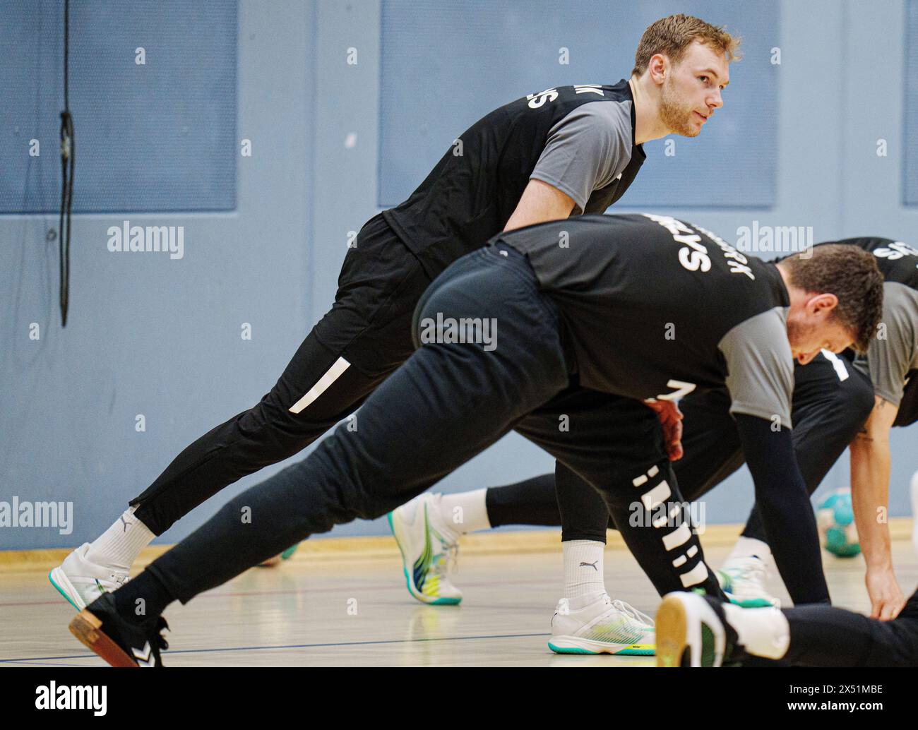 Copenhagen, Denmark. 06th May, 2024. Mathias Gidsel and Niklas Landin ...