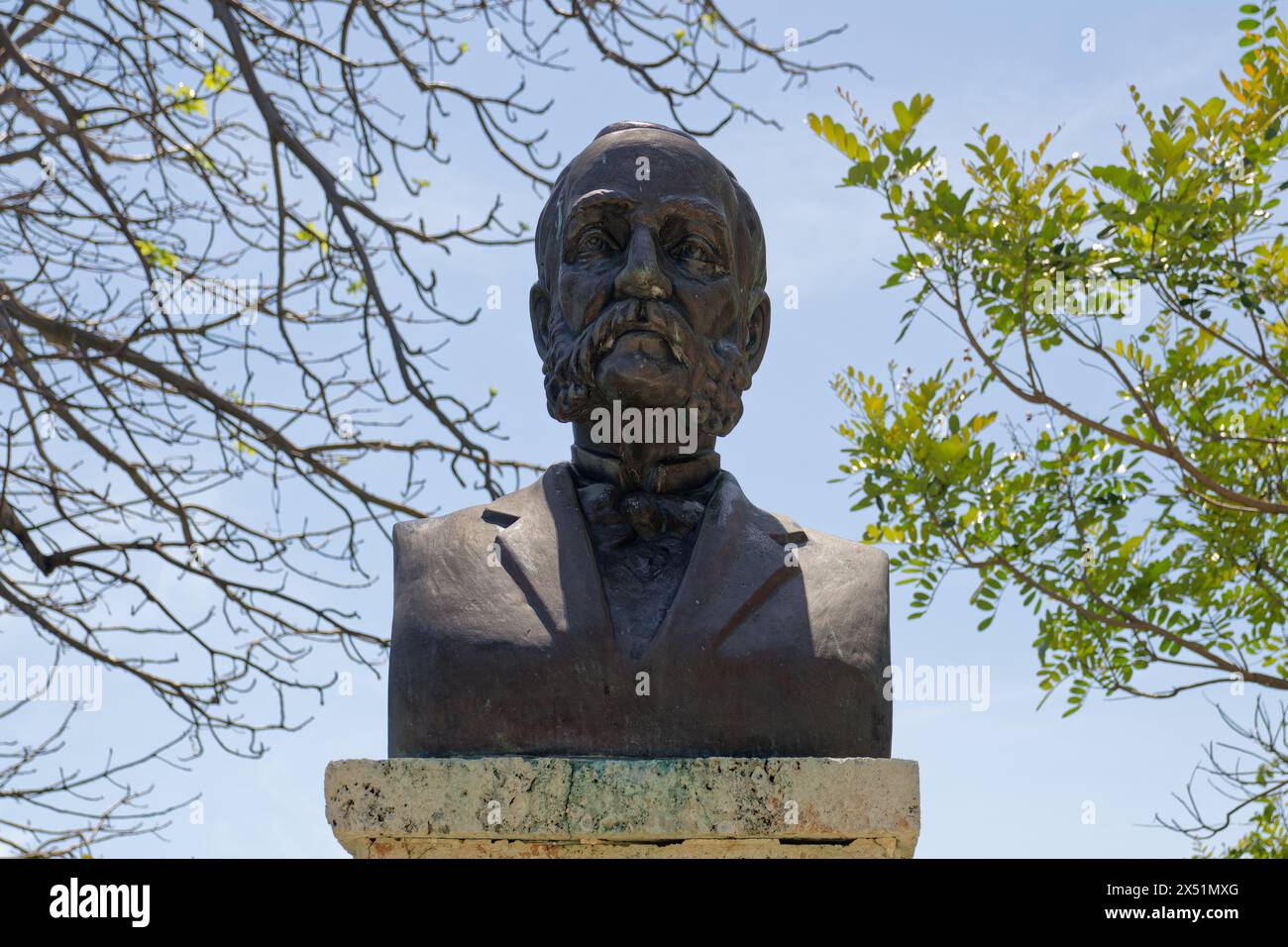 Miami, Florida - April 2, 2024: Cuban scientist Carlos J. Finlay ...
