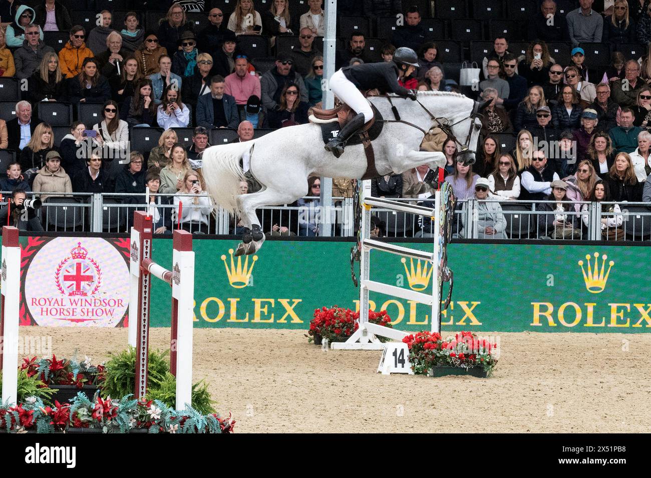 Martin Fuchs riding Leone Jei, winner of the CS15* Rolex Grand Prix at ...