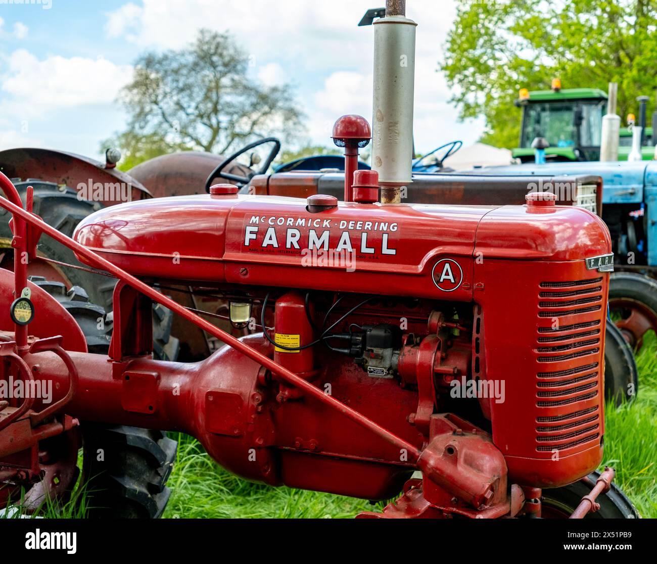 Earsham, Norfolk, UK – May 05 2024. Vintage McCormick-Deering Farmall ...
