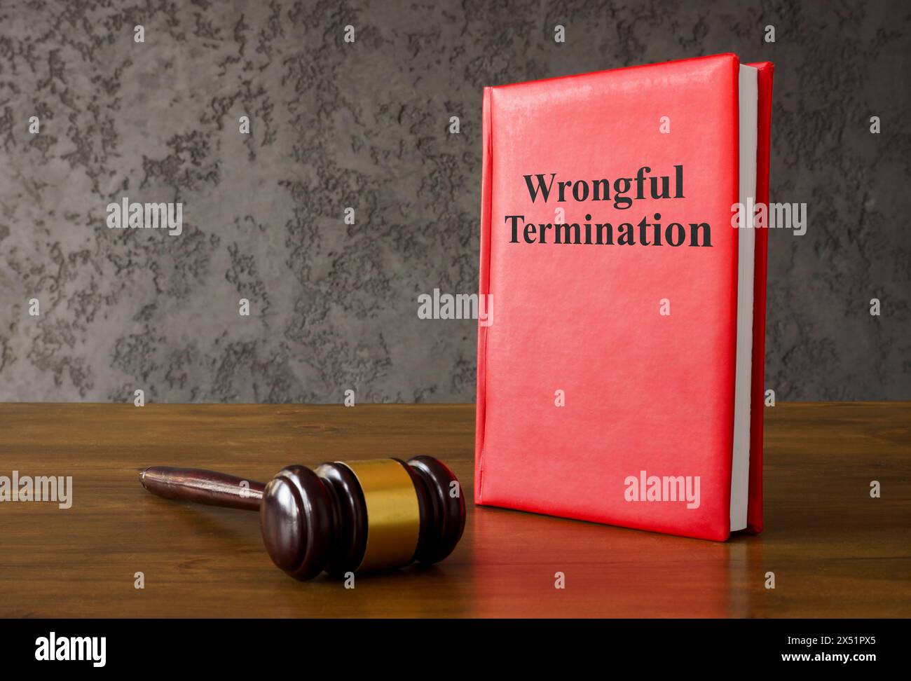 Rules about wrongful termination and gavel Stock Photo - Alamy