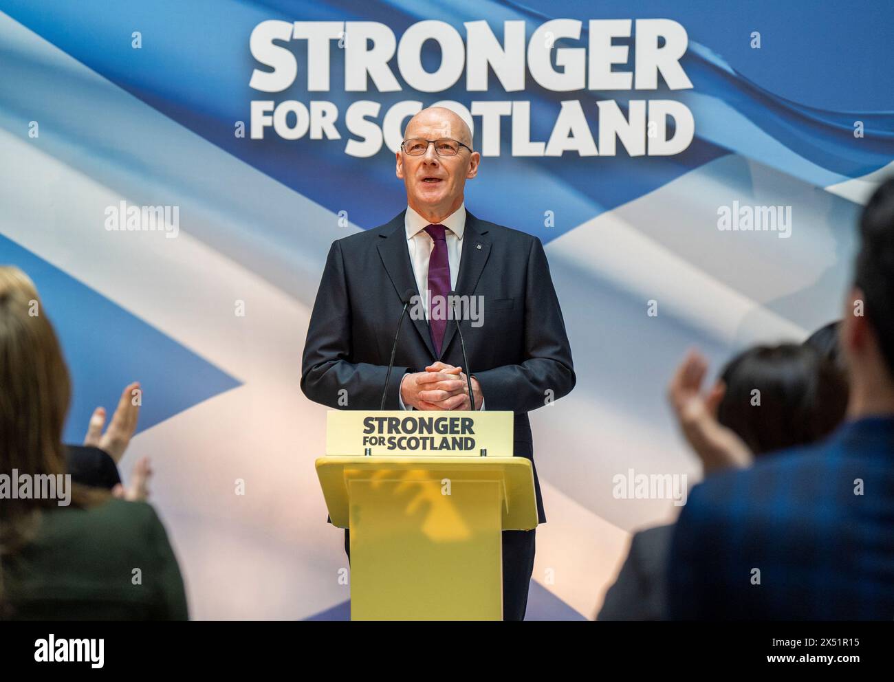 Newly elected leader of the Scottish National Party (SNP) John Swinney ...