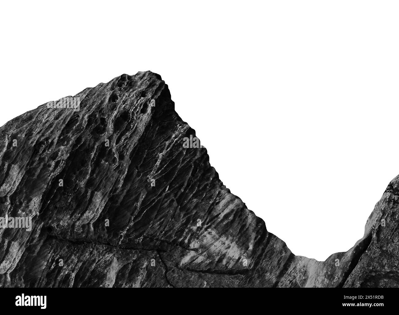 Big piece of rock Black and White Stock Photos & Images - Alamy