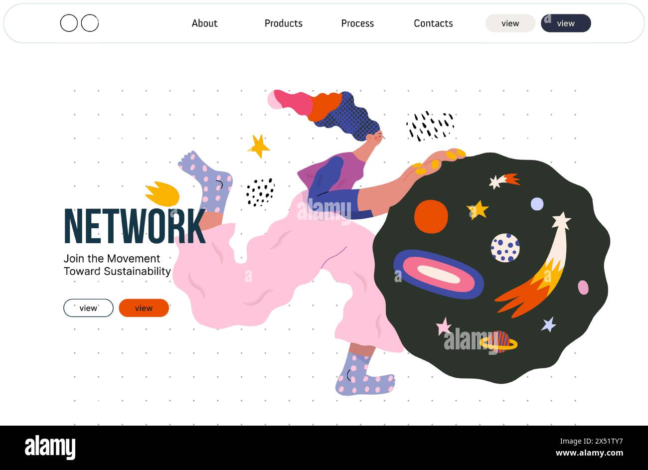 Magical journey vector vectors hi-res stock photography and images - Alamy