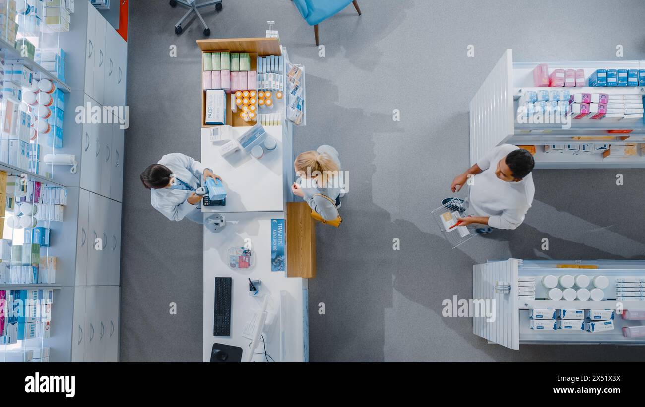 Checkout counter top down hi-res stock photography and images - Alamy