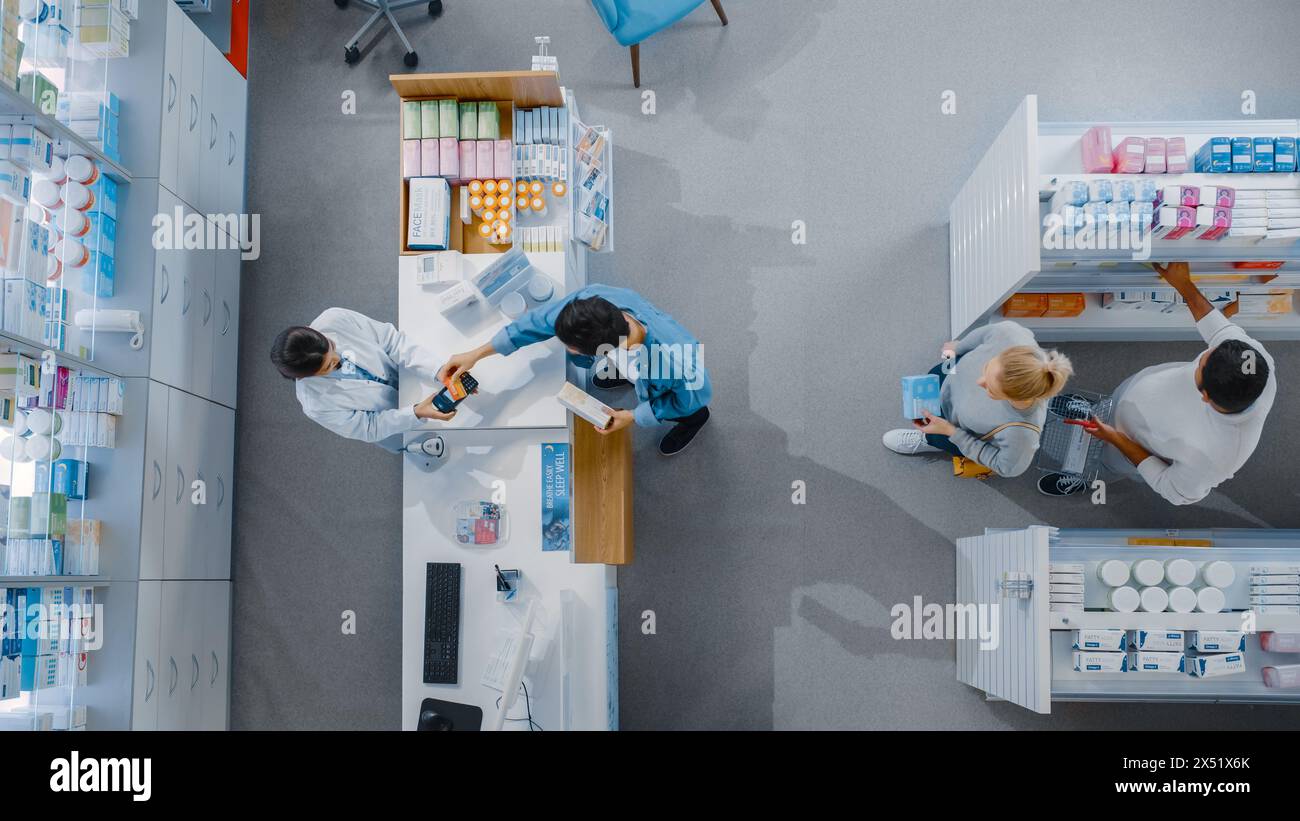 Checkout counter top down hi-res stock photography and images - Alamy