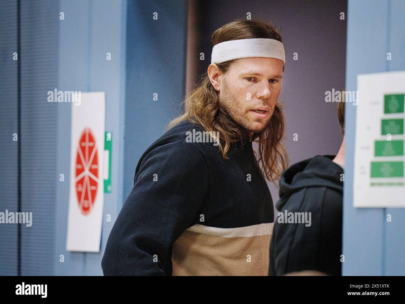 Copenhagen, Denmark. 06th May, 2024. Mikkel Hansen stops by to say ...