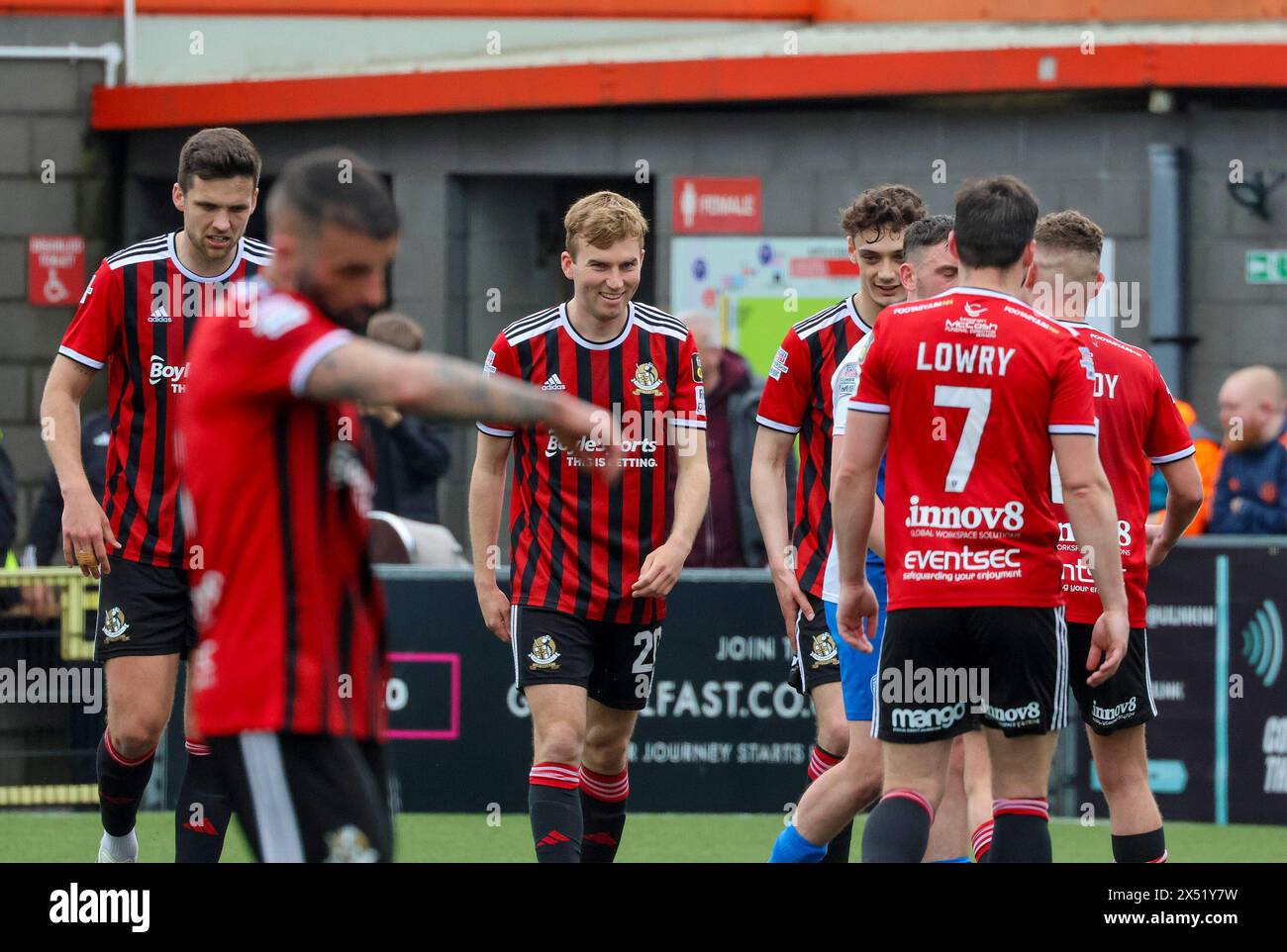 Seaview Stadium, Belfast, Northern Ireland, UK. 06th May 2024. NIFL ...