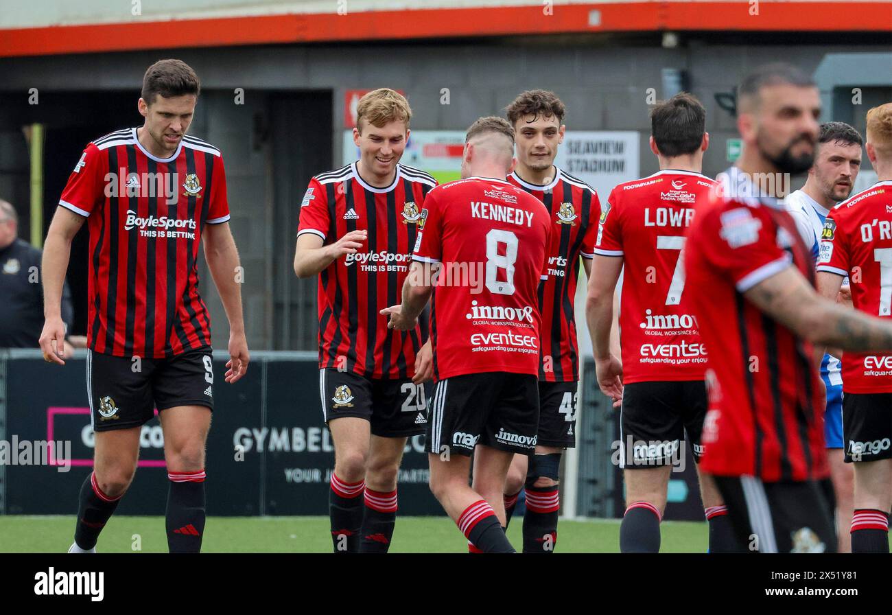 Seaview Stadium, Belfast, Northern Ireland, UK. 06th May 2024. NIFL ...