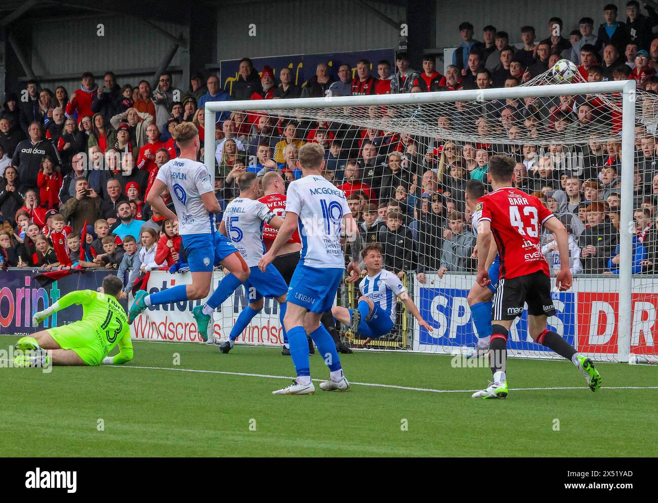 Seaview Stadium, Belfast, Northern Ireland, UK. 06th May 2024. NIFL ...