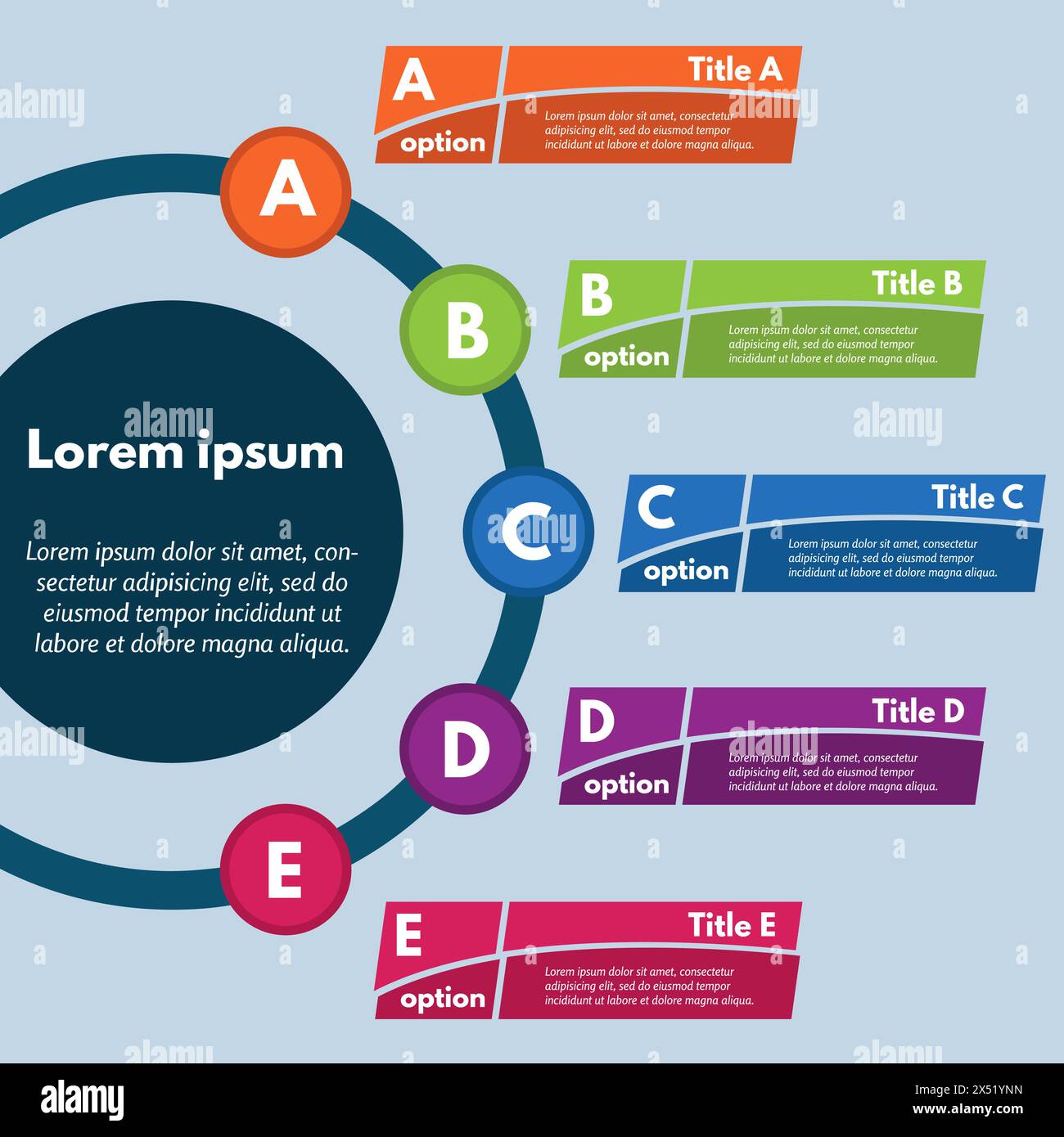 Five steps infographic design elements. Step by step infographic design ...