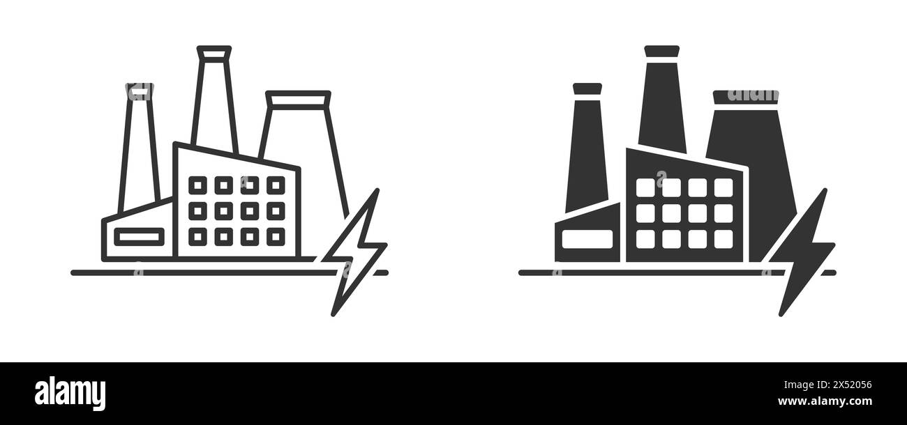 Power station icon. Vector illustration Stock Vector Image & Art - Alamy