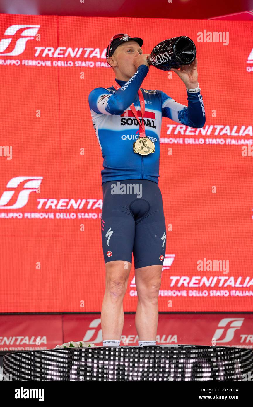 Fossano, Italy. May 6th, 2024. The Belgian cyclist Tim Merlier of the ...