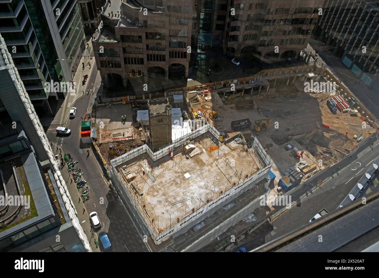 View from above of construction site church at 46-50 50 Fifty on ...