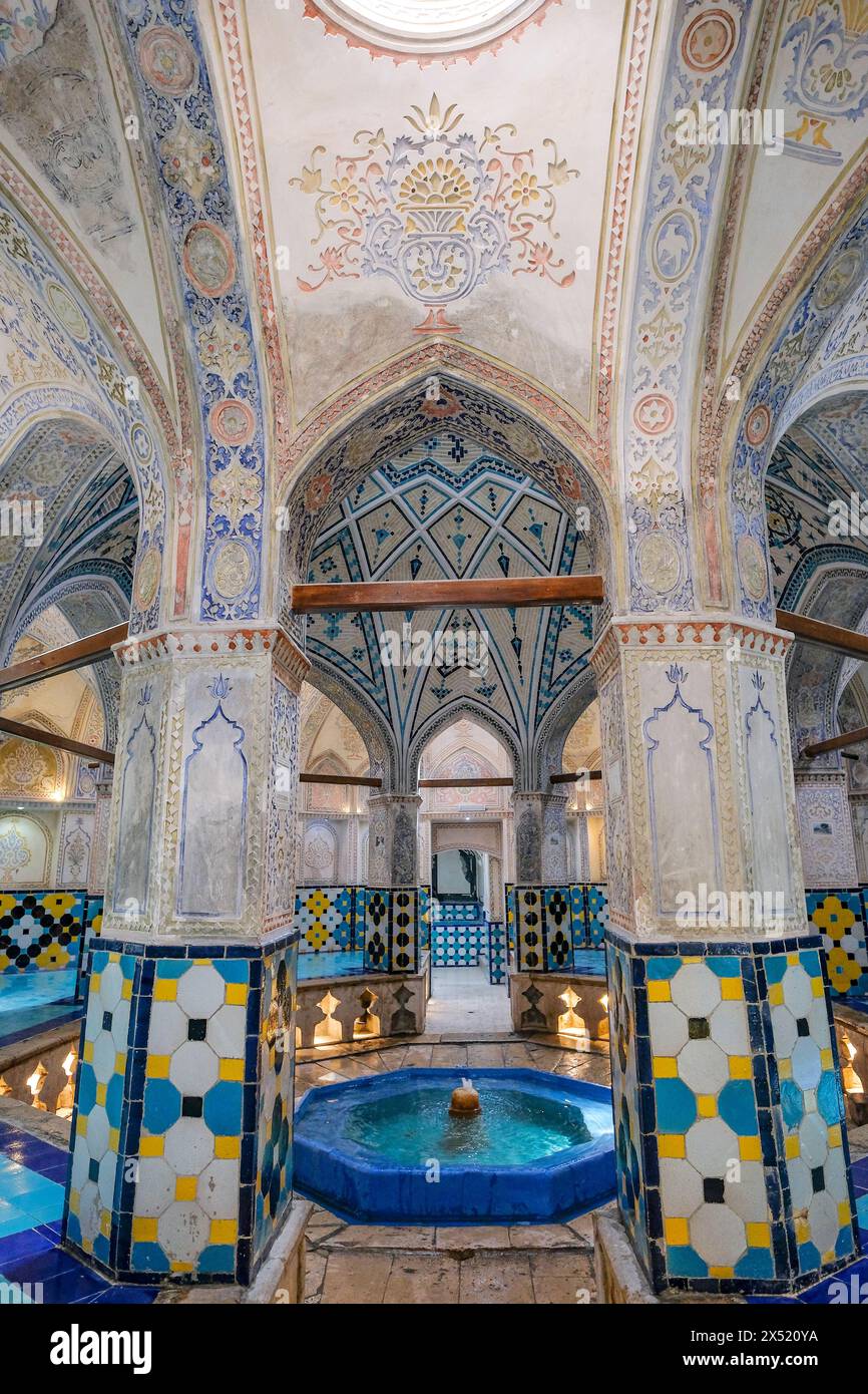 Kashan, Iran - April 3, 2024: Sultan Amir Ahmad Bathhouse, also known ...