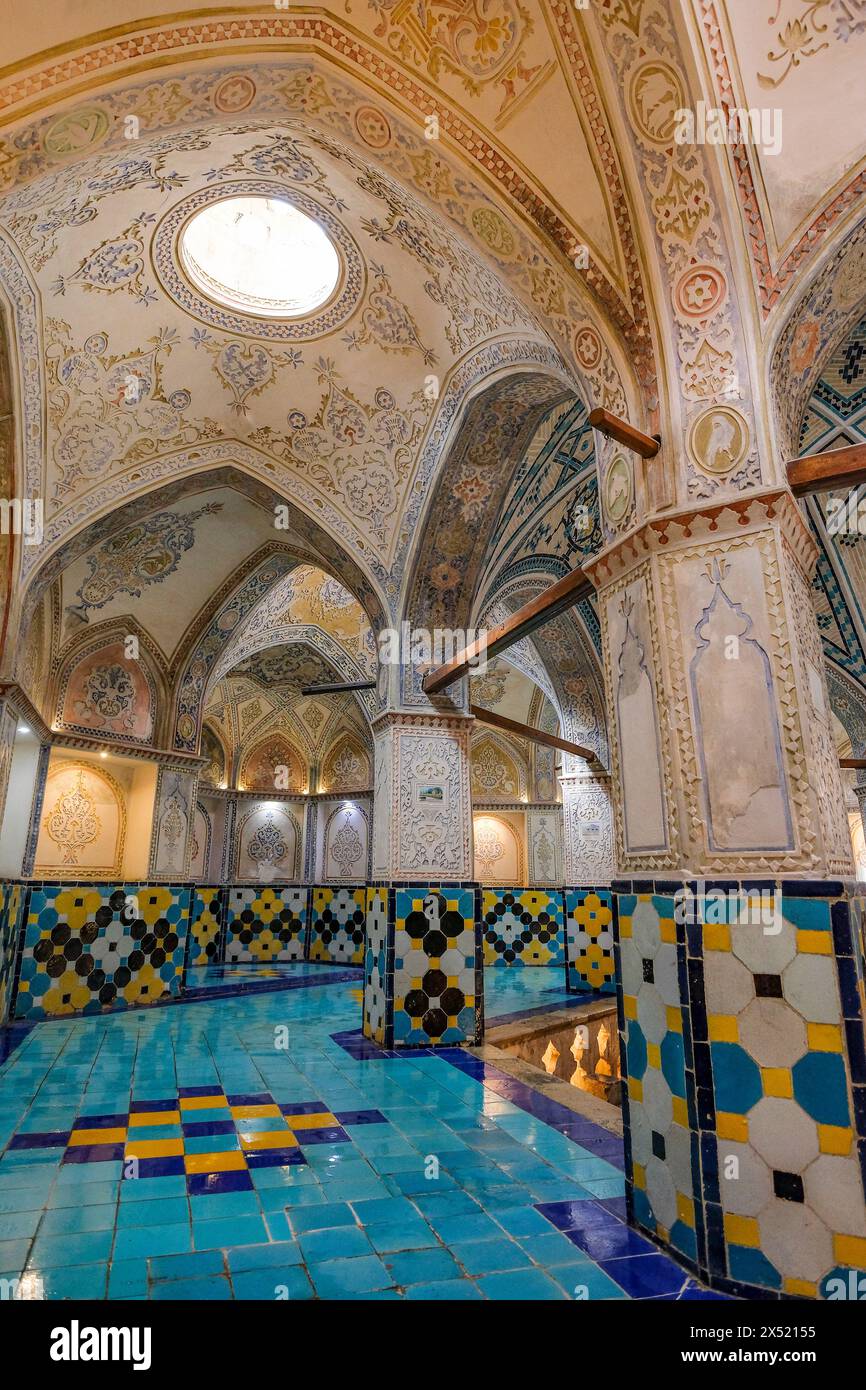 Kashan, Iran - April 3, 2024: Sultan Amir Ahmad Bathhouse, also known ...