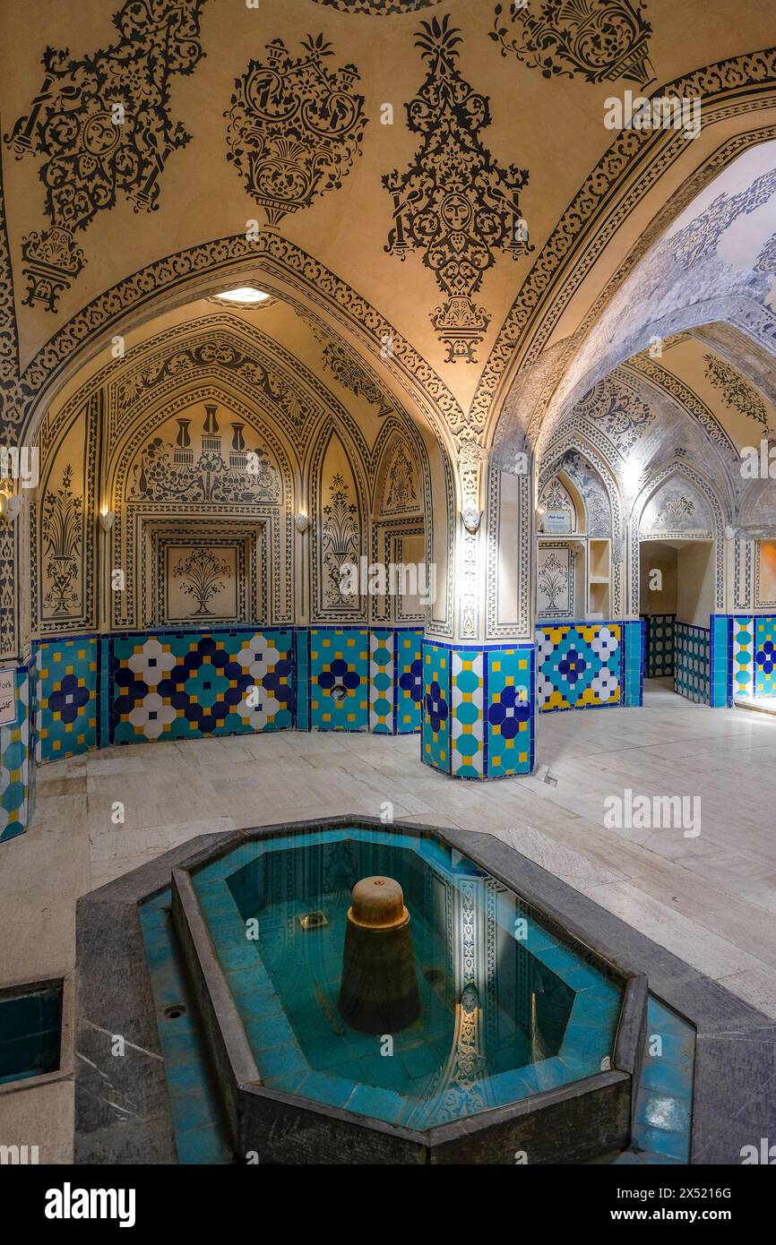 Kashan, Iran - April 3, 2024: Sultan Amir Ahmad Bathhouse, also known ...