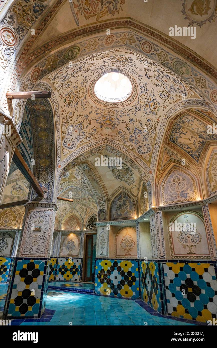 Kashan, Iran - April 3, 2024: Sultan Amir Ahmad Bathhouse, also known ...