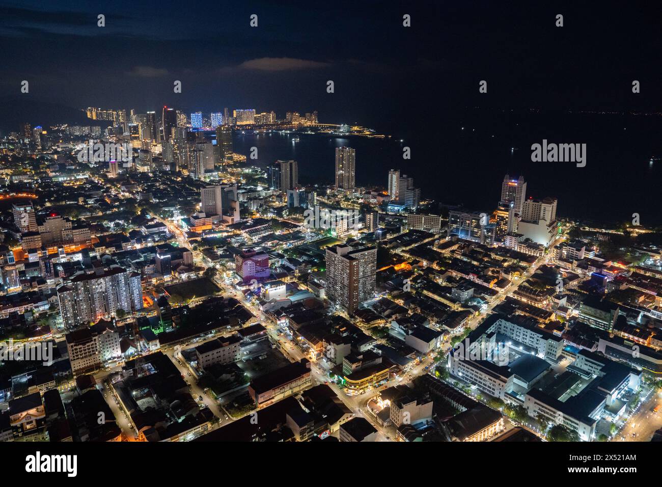 The City of George Town on Penang Island in Malaysia Southeast Asia ...