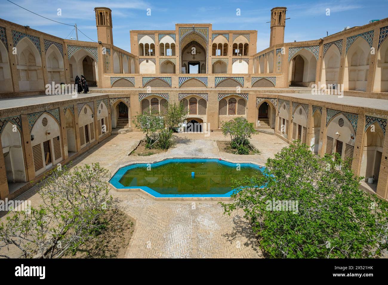 Kashan, Iran - April 3, 2024: Agha Bozorg Mosque is a historical mosque ...
