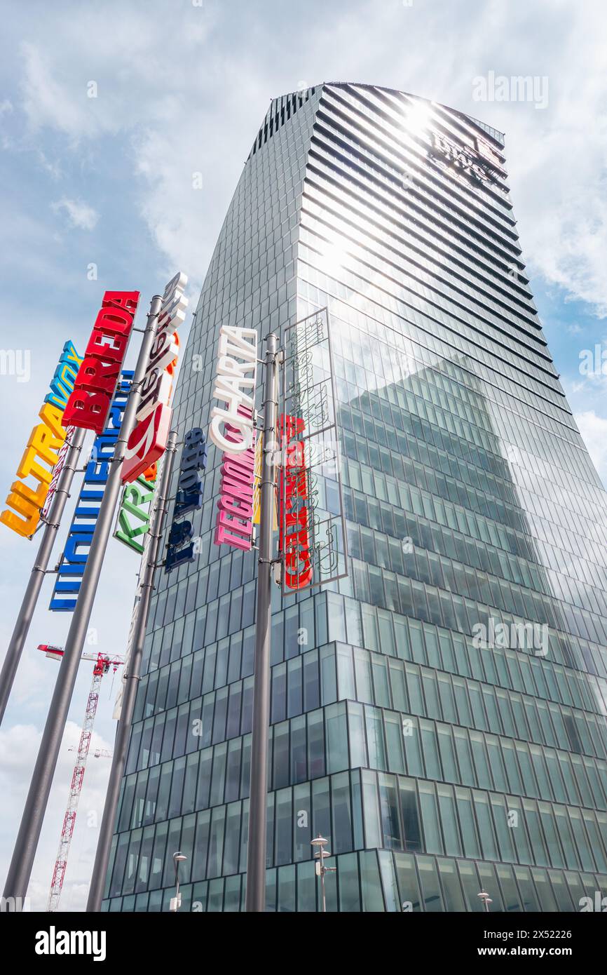 Skyscrapers in Milan Citylife district, Three Towers Stock Photo - Alamy
