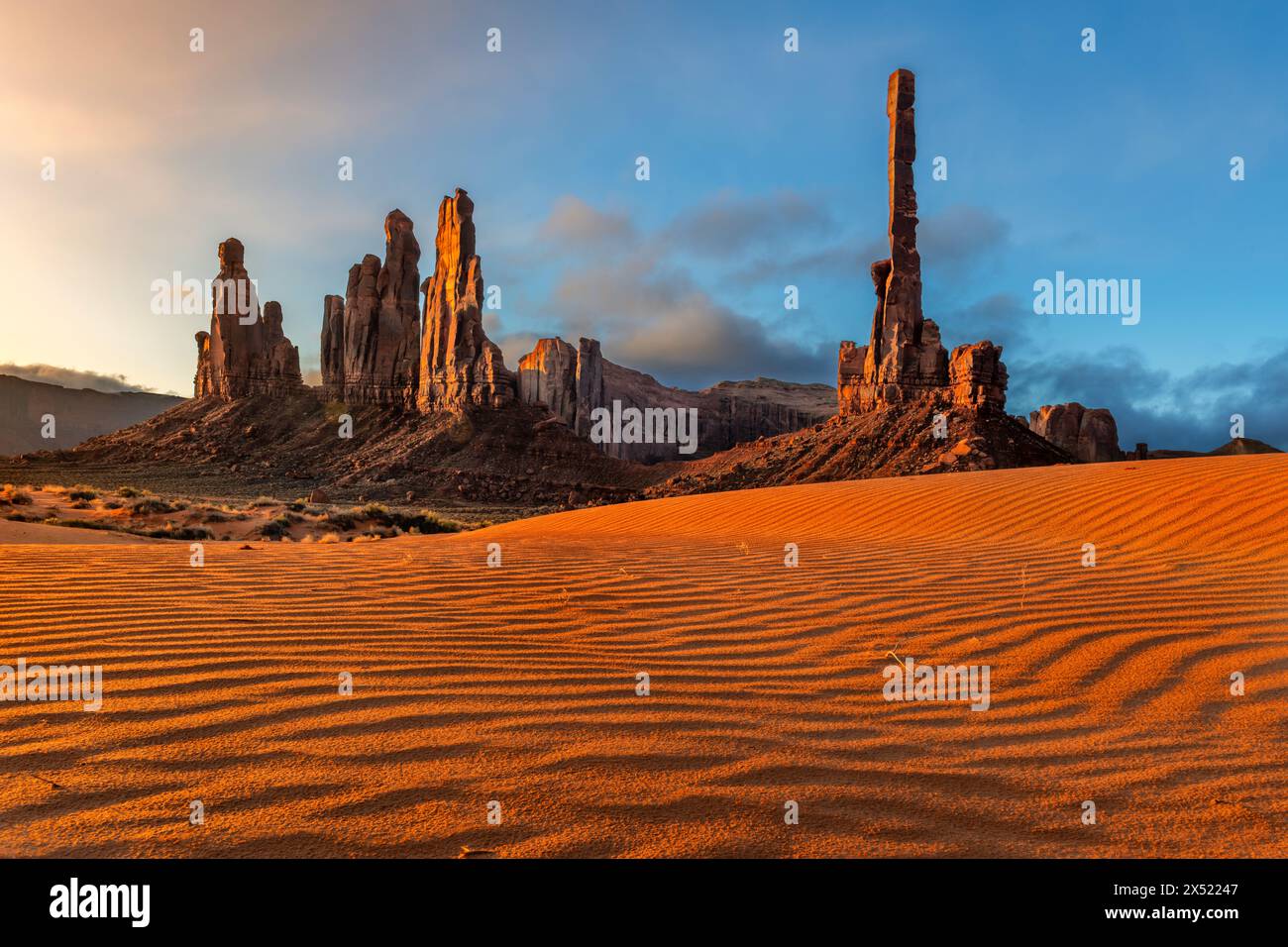 Famous Totem Pole in Monument Valley is a highly eroded remnant of a ...
