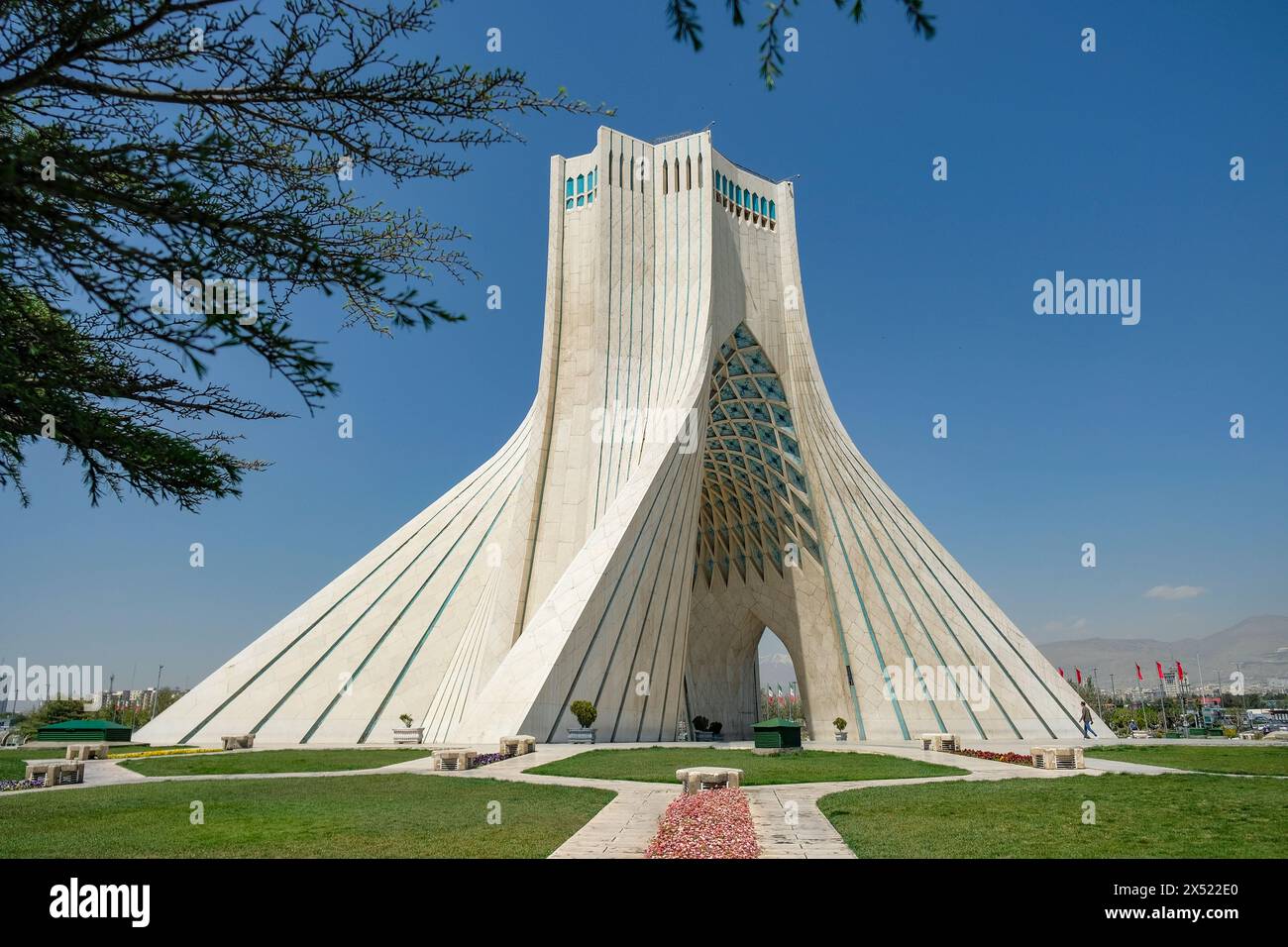 Tehran, Iran - April 9, 2024: Views of the Azadi Tower located in Azadi ...