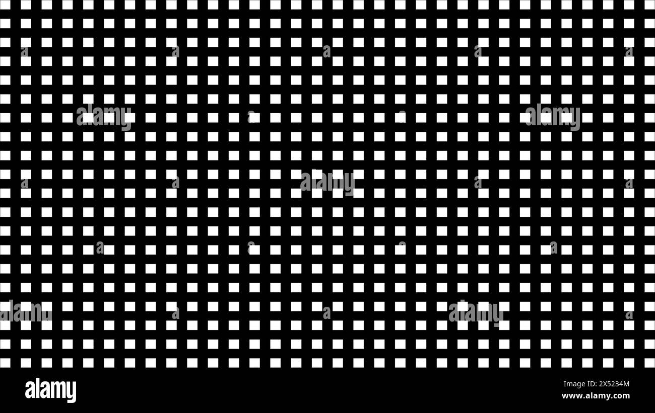 Black and white grid pattern. Monochromatic square grid. Perfectly ...