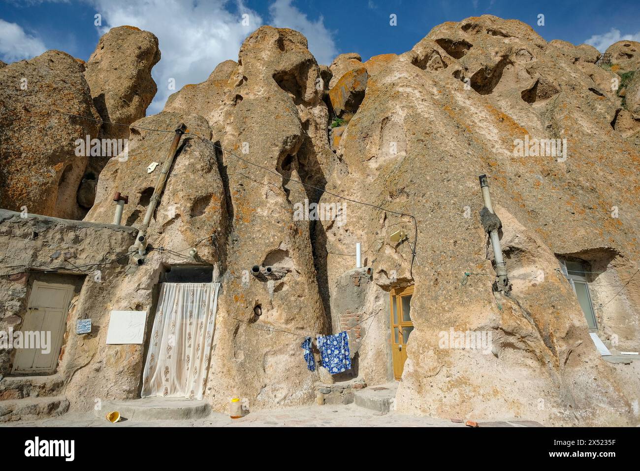 Kandovan, Iran - April 21, 2024: Views of Kandovan village, it is an ...