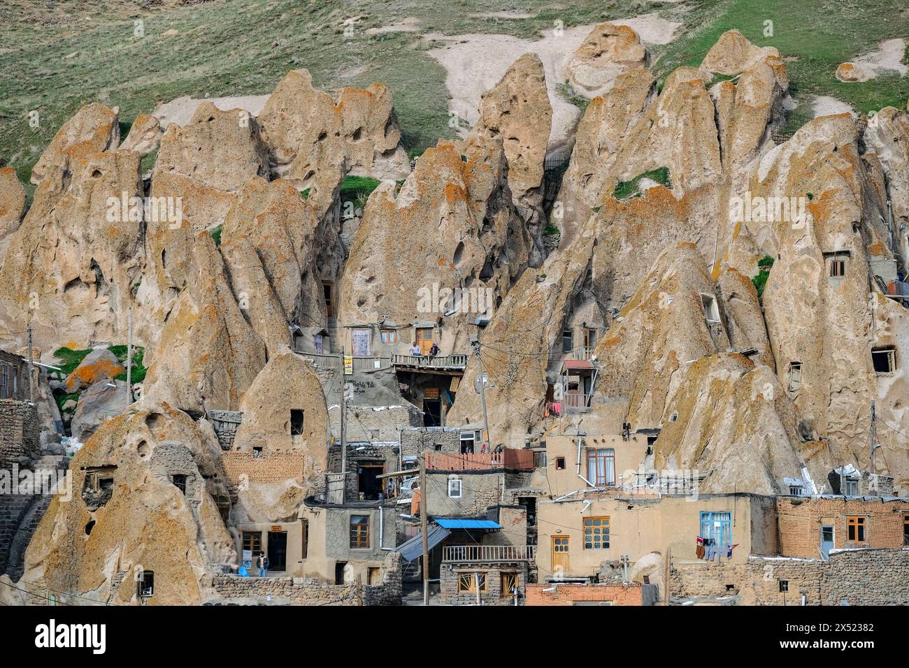 Kandovan, Iran - April 22, 2024: Views of Kandovan village, it is an ...