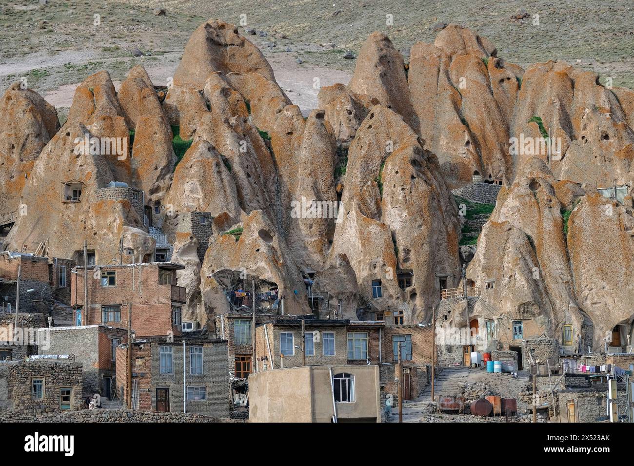 Kandovan, Iran - April 22, 2024: Views of Kandovan village, it is an ...