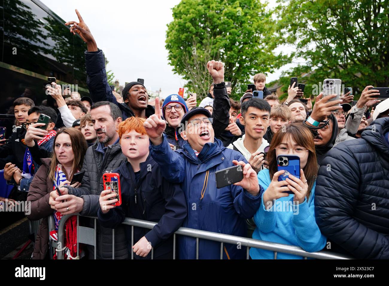 Crystal Palace fans outside the stadium ahead of the Premier League ...