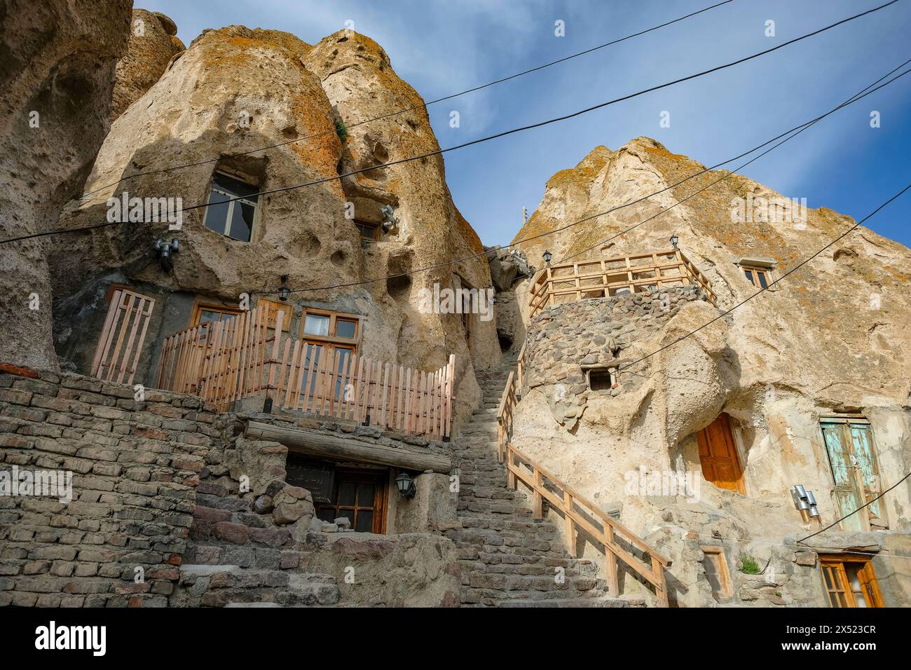 Kandovan, Iran - April 22, 2024: Views of Kandovan village, it is an ...