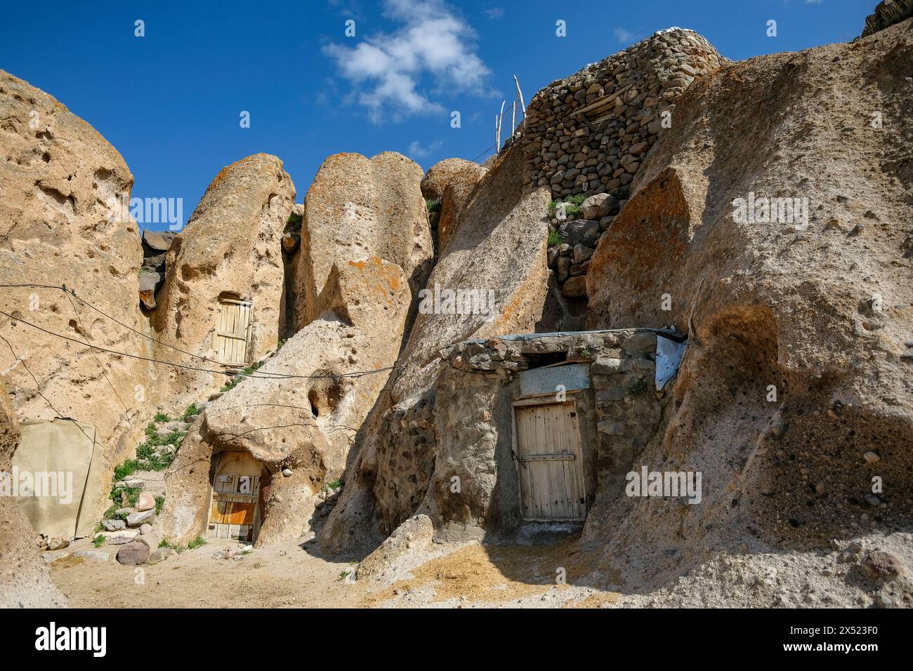 Kandovan, Iran - April 22, 2024: Views of Kandovan village, it is an ...