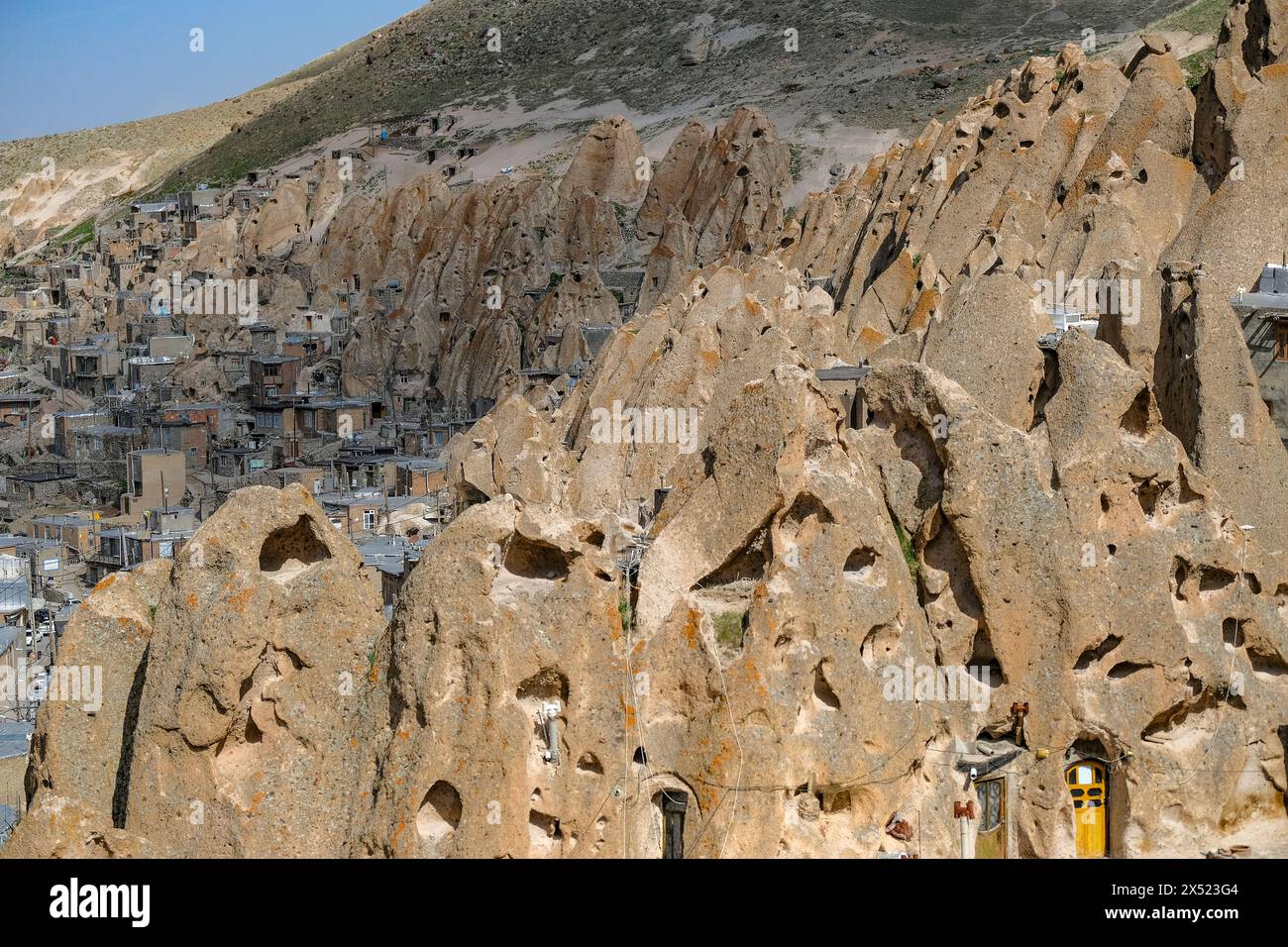 Kandovan, Iran - April 22, 2024: Views of Kandovan village, it is an ...
