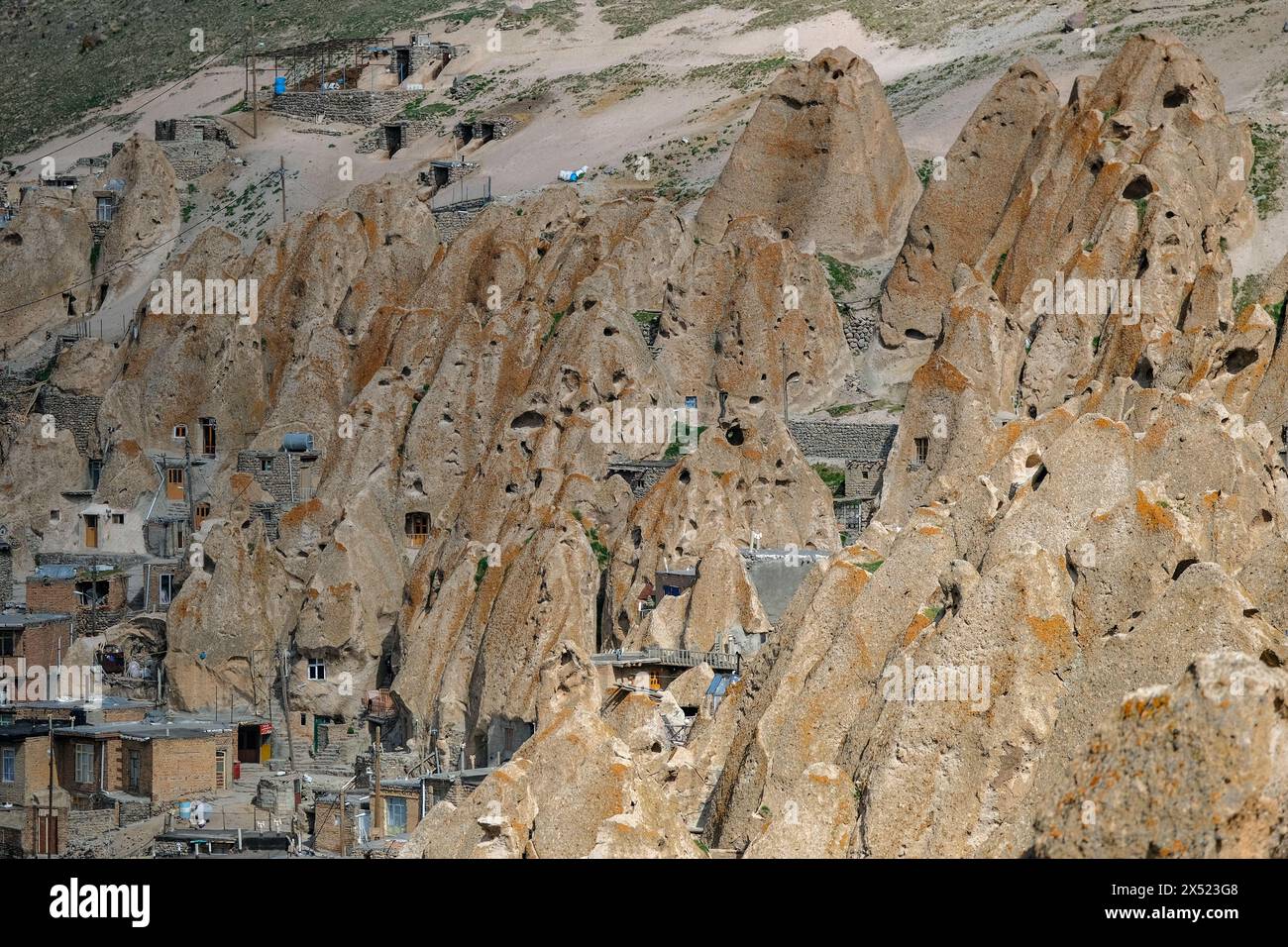 Kandovan, Iran - April 22, 2024: Views of Kandovan village, it is an ...