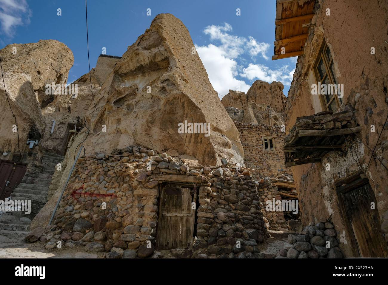 Kandovan, Iran - April 22, 2024: Views of Kandovan village, it is an ...
