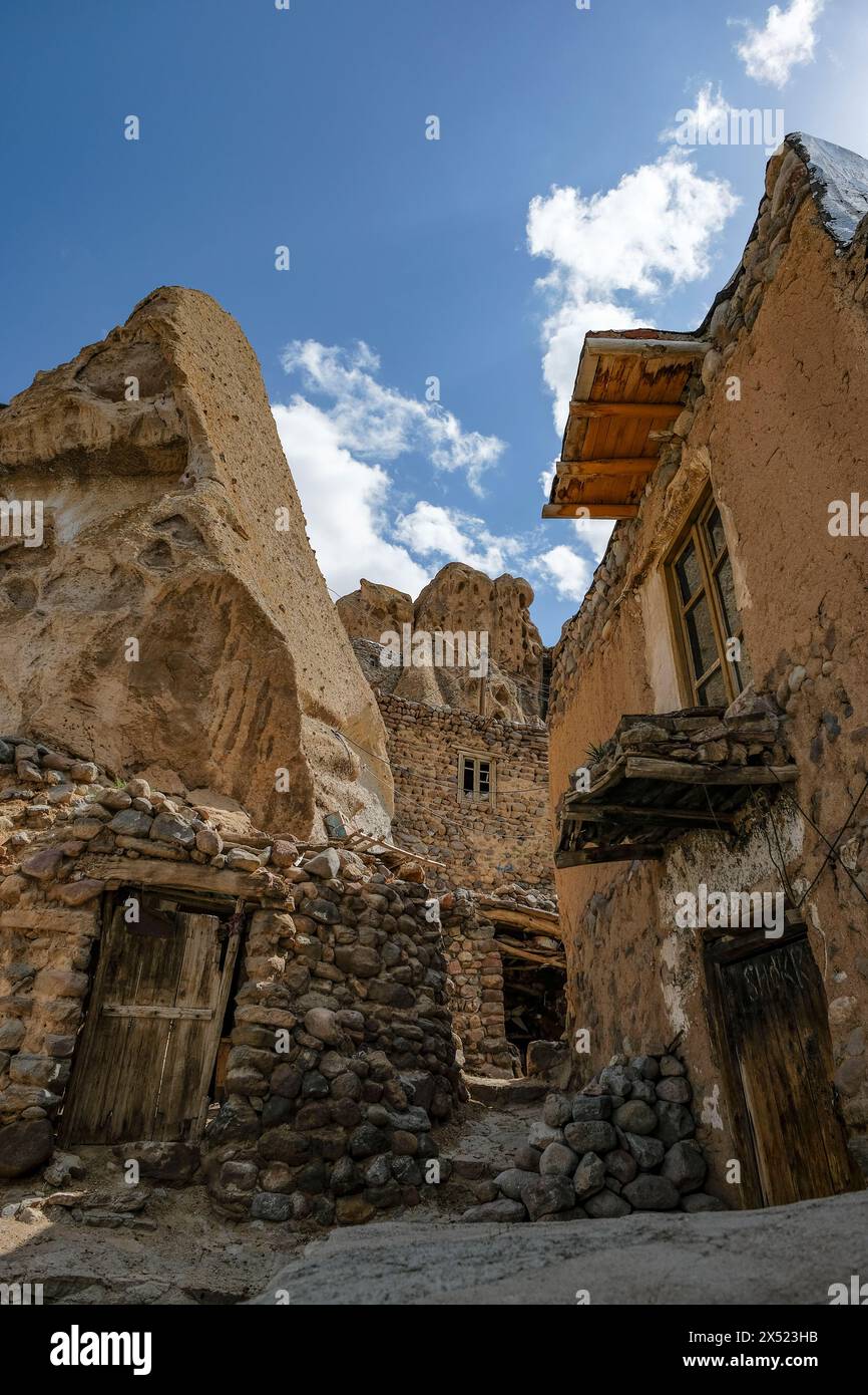 Kandovan, Iran - April 22, 2024: Views of Kandovan village, it is an ...