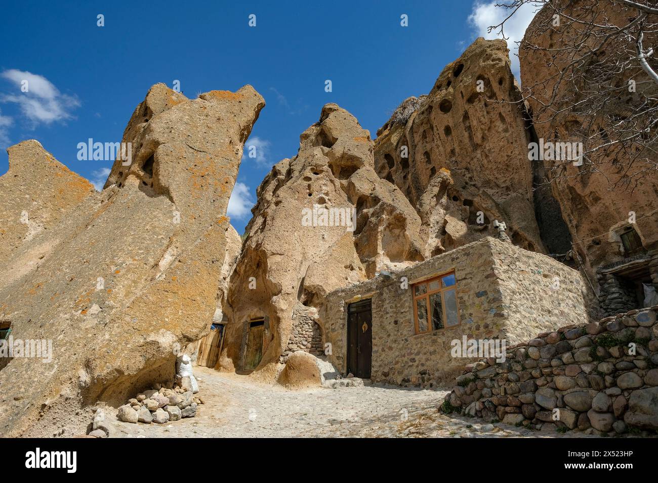 Kandovan, Iran - April 22, 2024: Views of Kandovan village, it is an ...